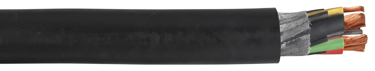 2/0 AWG 3 Conductor Type GGC 90C 2KV Black | By the Foot