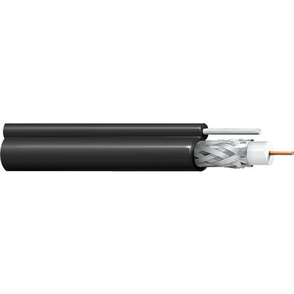 Belden 9117M Coax - CATV Cable 18 AWG GIFHDLDPE SH PVC WITH MSGR Black
