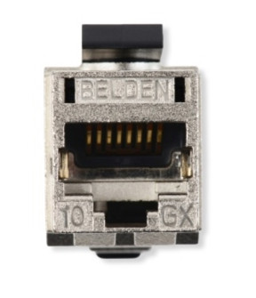Belden RVAMJKSME-S1 REVConnect 10GX Modular Jack, T568 A/B, STP, Metal ...