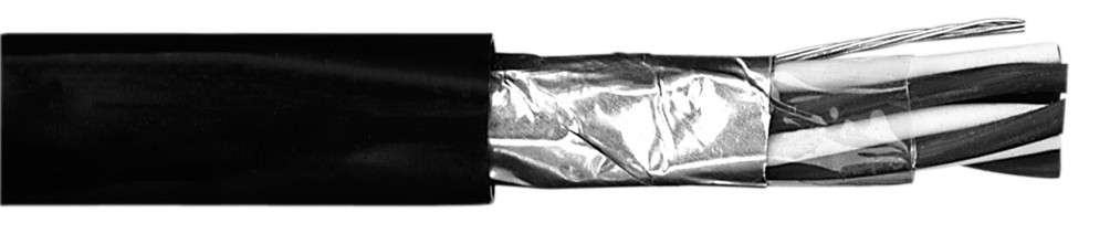 20 AWG 4 Pair PLTC Shielded PVC Black | By the Foot