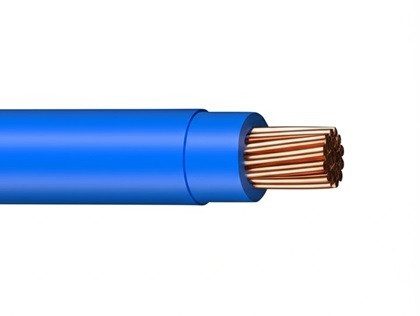 4 AWG Stranded THHN THWN-2 Wire Blue | By the Foot