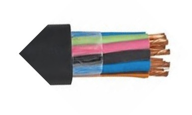 14 AWG 6 Conductor SOOW Portable Cord CPE Black | By the Foot