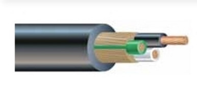 8 AWG 4 Conductor SOOW Portable Cord CPE Black | By the Foot