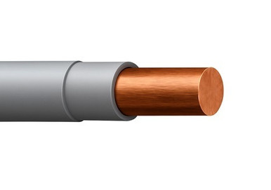14 AWG Solid THHN THWN-2 Wire Gray | 500 ft