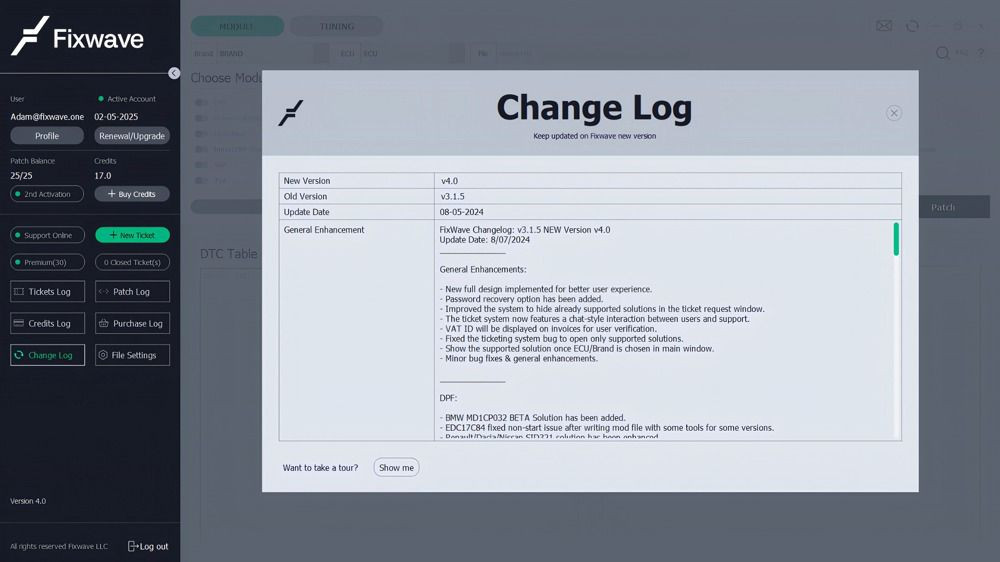 Logiciel reprogrammation fixwave | Version officielle