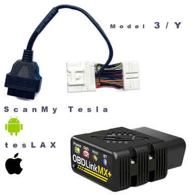 Kit adaptateur Tesla Modelè3 / Y + OBDLINK MX