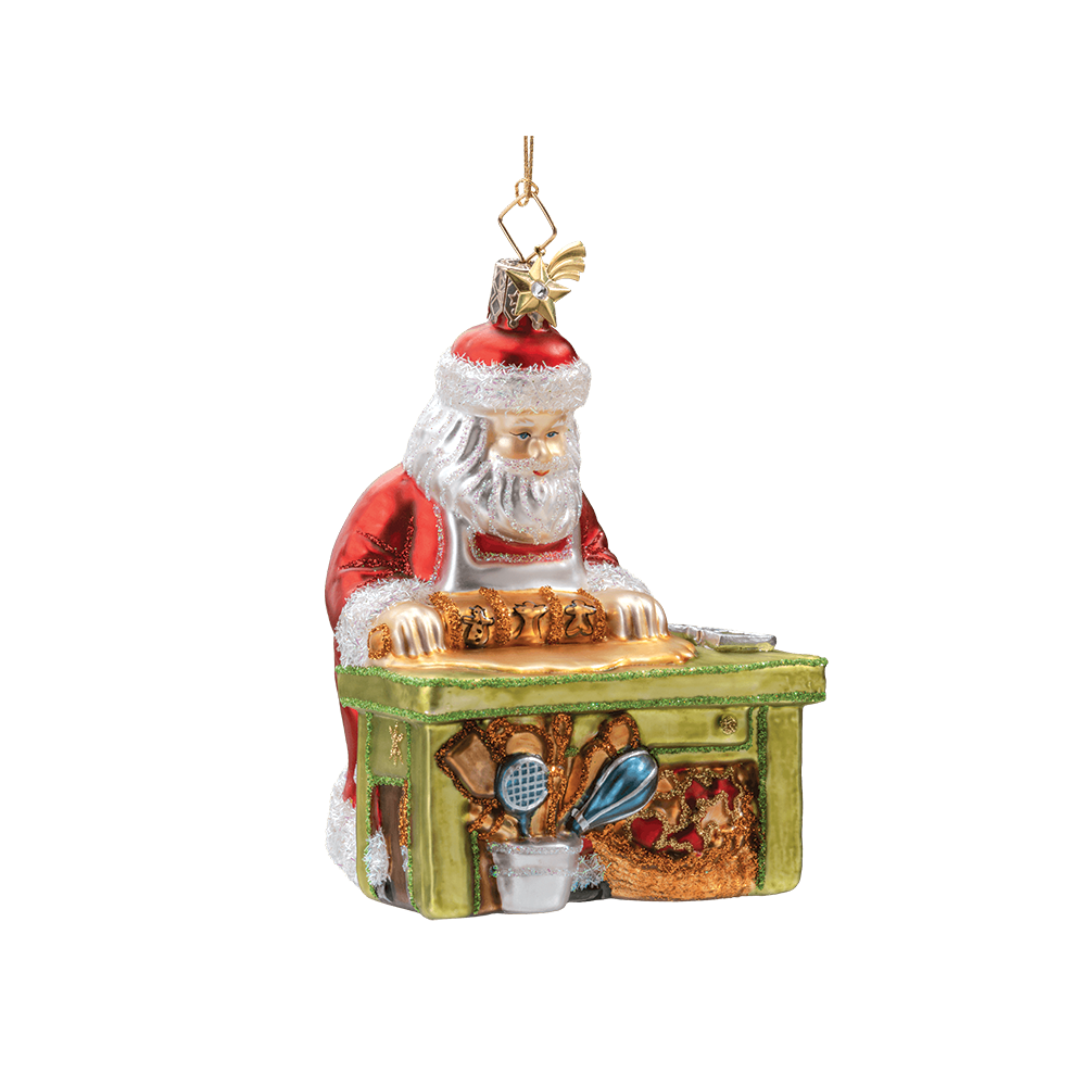 Santa Baking Cookies