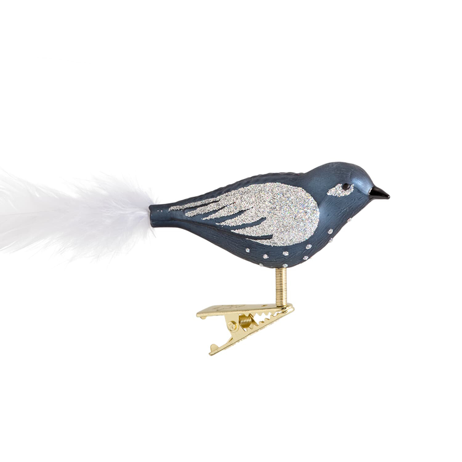 Red Glitter Clip Bird