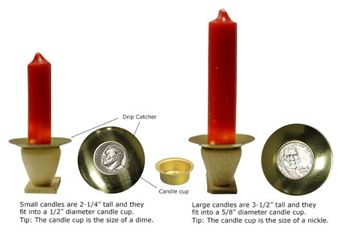 Miniature White Candles