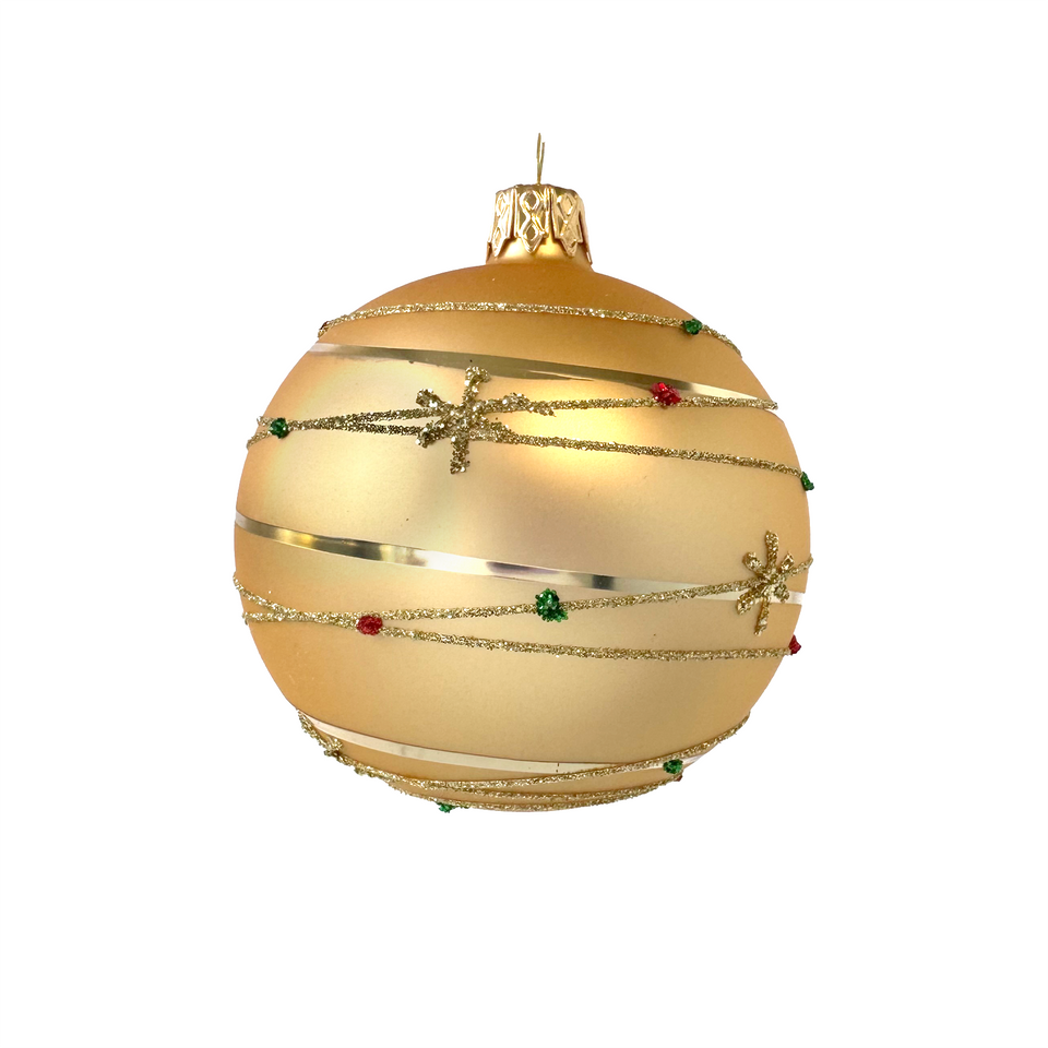 Red with Colorful Garland Medium