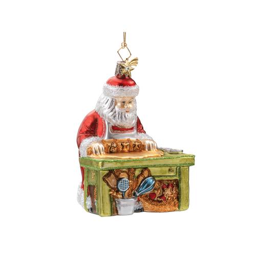 Santa Baking Cookies