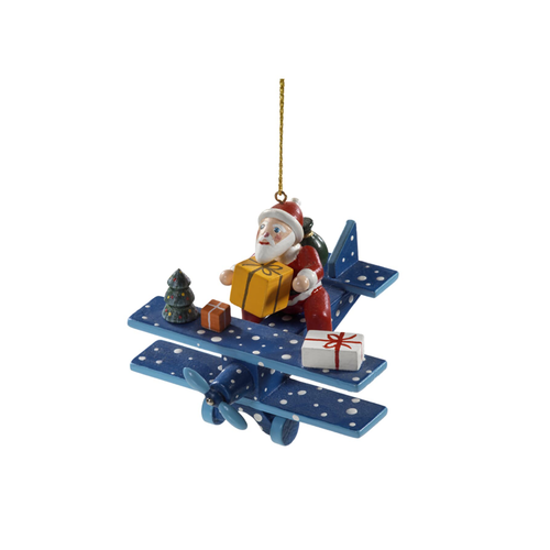 Winter Santa on Plane