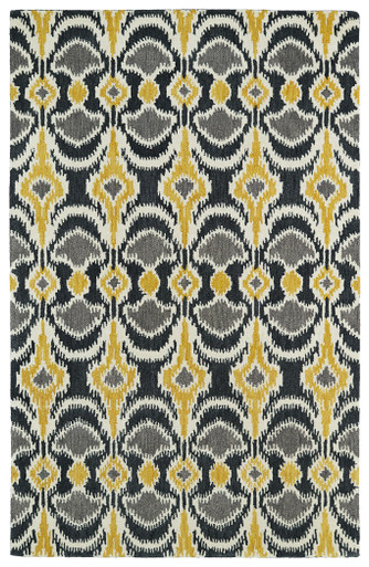 Kaleen Global Inspirations GLB03 28 Yellow Area Rug - Payless Rugs