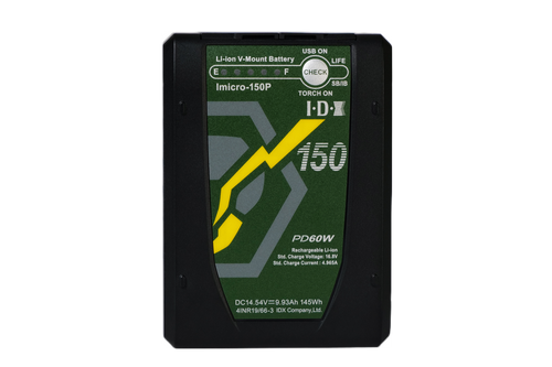 Imicro-150P (Micro 145Wh High-Load Li-Ion V-Mount Battery w 2x D-Tap)