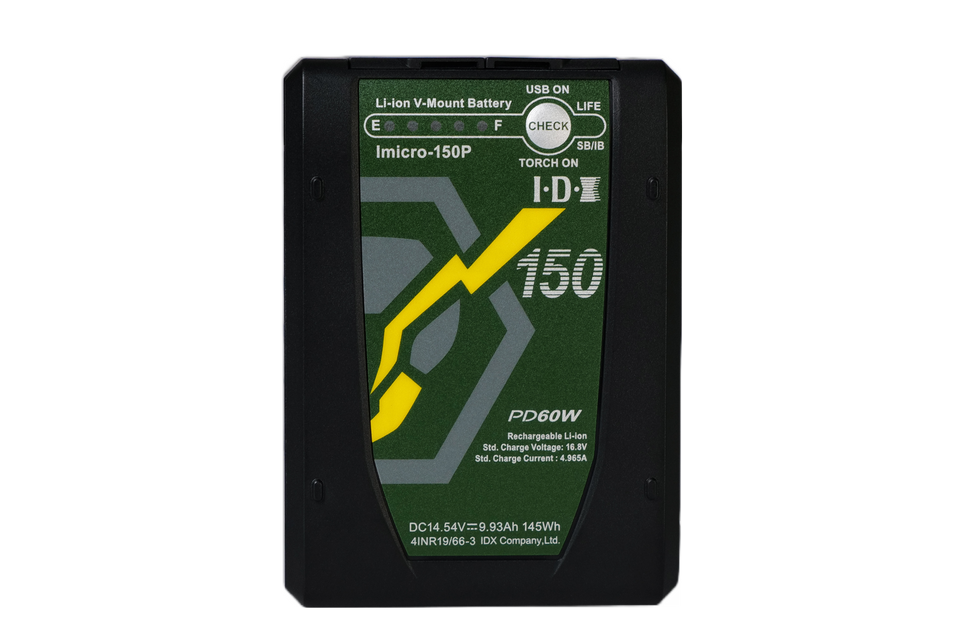 Imicro-150P (Micro 145Wh High-Load Li-Ion V-Mount Battery w 2x D-Tap)