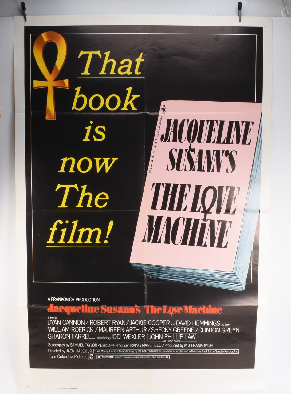 Vintage Drama Movie Poster The Love Machine 1971 Original 27 x 40 in - VSSoutlet