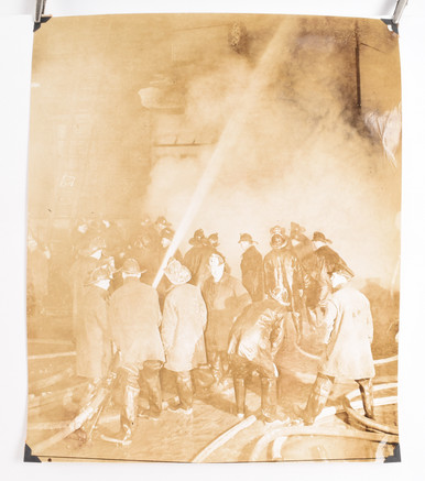 1940's Fireman Fire Photo Philadelphia 11 x 13 1/4 Firefighters At Work ...