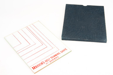 Marion's Registered Trimming Shape for Promenade Midget CDV 1/4 & 1/2 ...