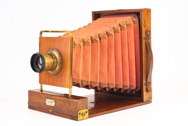 Antique French Made 13x18cm Plate Camera w E Suter Basel Aplanat 190mm ...