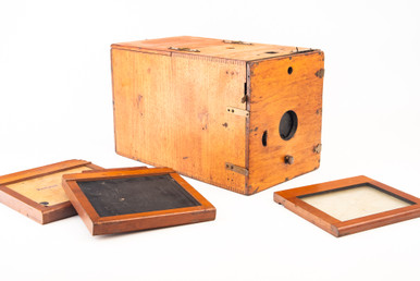Boston Camera Hawk-Eye Detective 4x5 Plate Box Camera Cica 1890 AS-IS ...