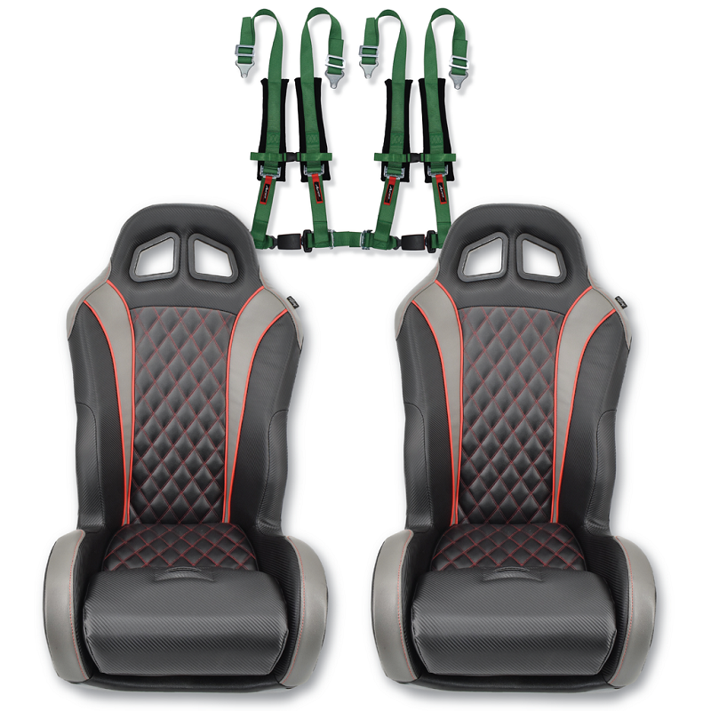 Arctic Cat Wildcat Carbon Edition Daytona Seats with Harnesses by Aces ...