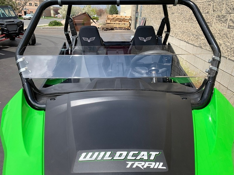 Arctic Cat Wildcat Half Windshield with Billet Mounts by UTVZILLA - ZL ...