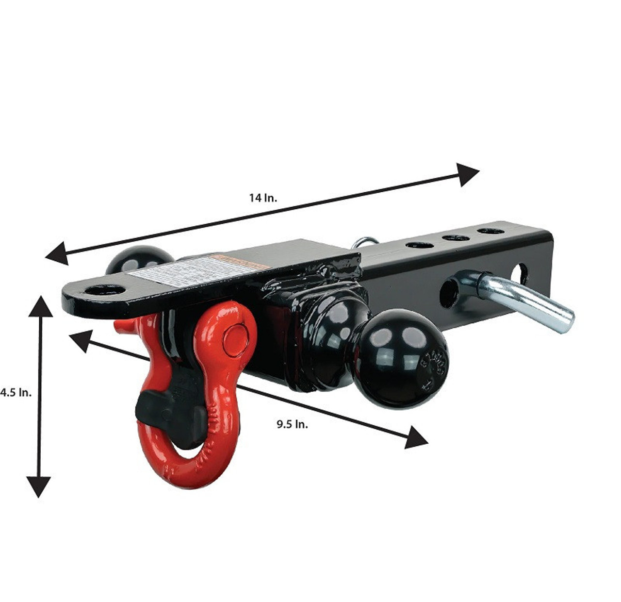 Arctic Cat Prowlerwildcat Elite 4 Way Hitch With Hd Towing Shackle By