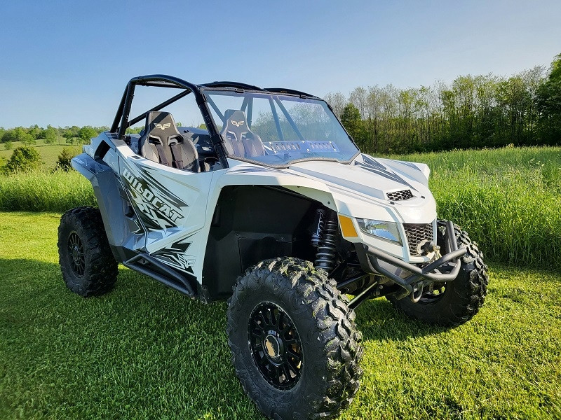 Arctic Cat Wildcat XX 2-Seater 1-pc Windshield with Clamp, Vent & Hard ...