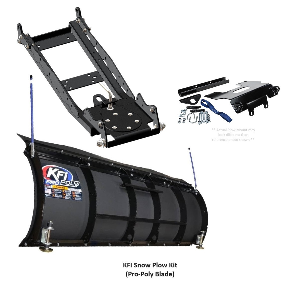 Arctic Cat Prowler Heavy Duty Snow Plow Kit by KFI - KFI-SNWPLW-Prowler