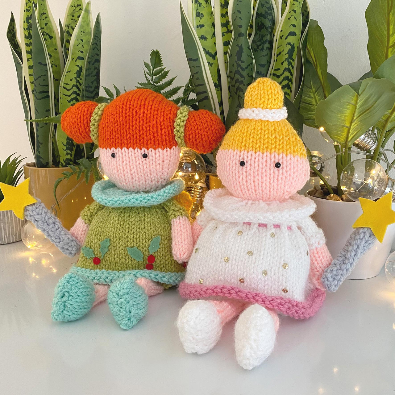 Angel and Winter Fairy Knitting Pattern - Gift Horse Kits