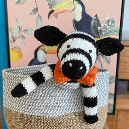 Zebra Knitting Pattern - Gift Horse Kits