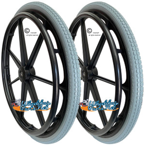 24" x 1 3/8" Invacare 7 spoke Wheel Assembly. Sold as Pair ...
