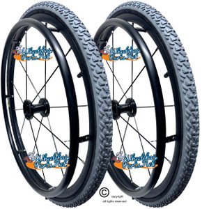 24" x 1" 12 Spoke, Cyclone Omobic Wheel With Primo All Terrain Tire ...