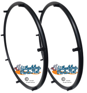 Set of 2 Composite Pushrims 24" (540") WITH 7 Mounting Tabs ...