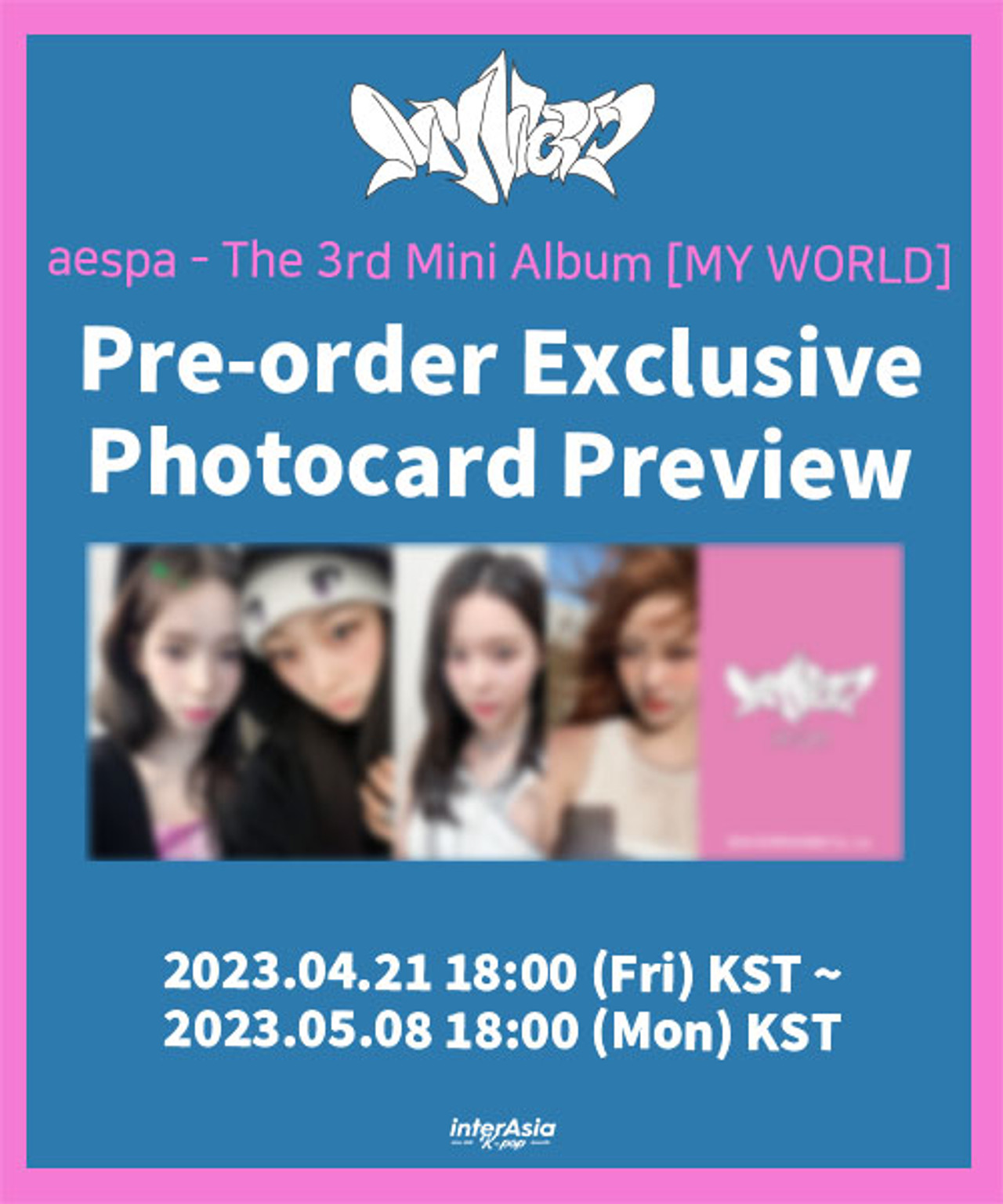 Aespa 3rd Mini Album My World Poster Ver Interasia