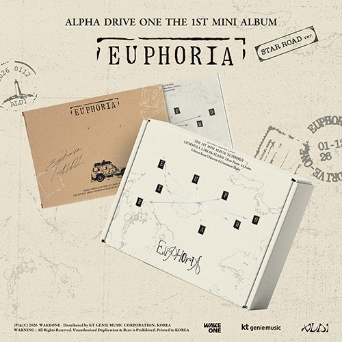 [LUCKY DRAW] ALPHA DRIVE ONE - THE 1ST MINI ALBUM [EUPHORIA] STAR ROAD ...