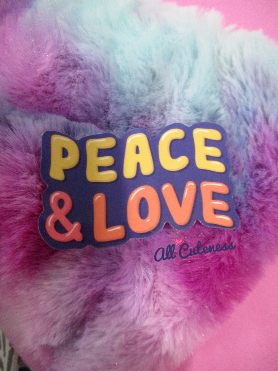 Peace and Love Sticker. Cute Positive Sticker. Chill Vibes Sticker ...