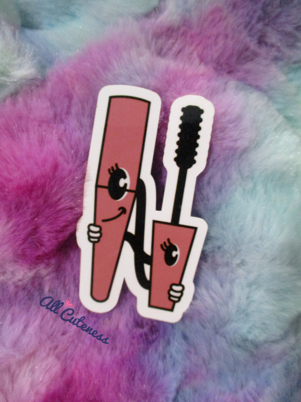 Cute Pink Mascara Sticker - All Cuteness