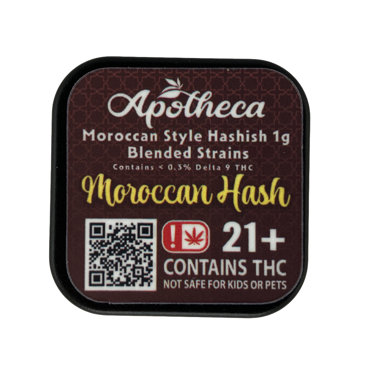 Apotheca THCA Moroccan Hash – 1g | Solventless Blended Strain Concentrate