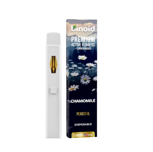 Binoid Active Flowers Disposable Vape 3g – THCA + Mushrooms