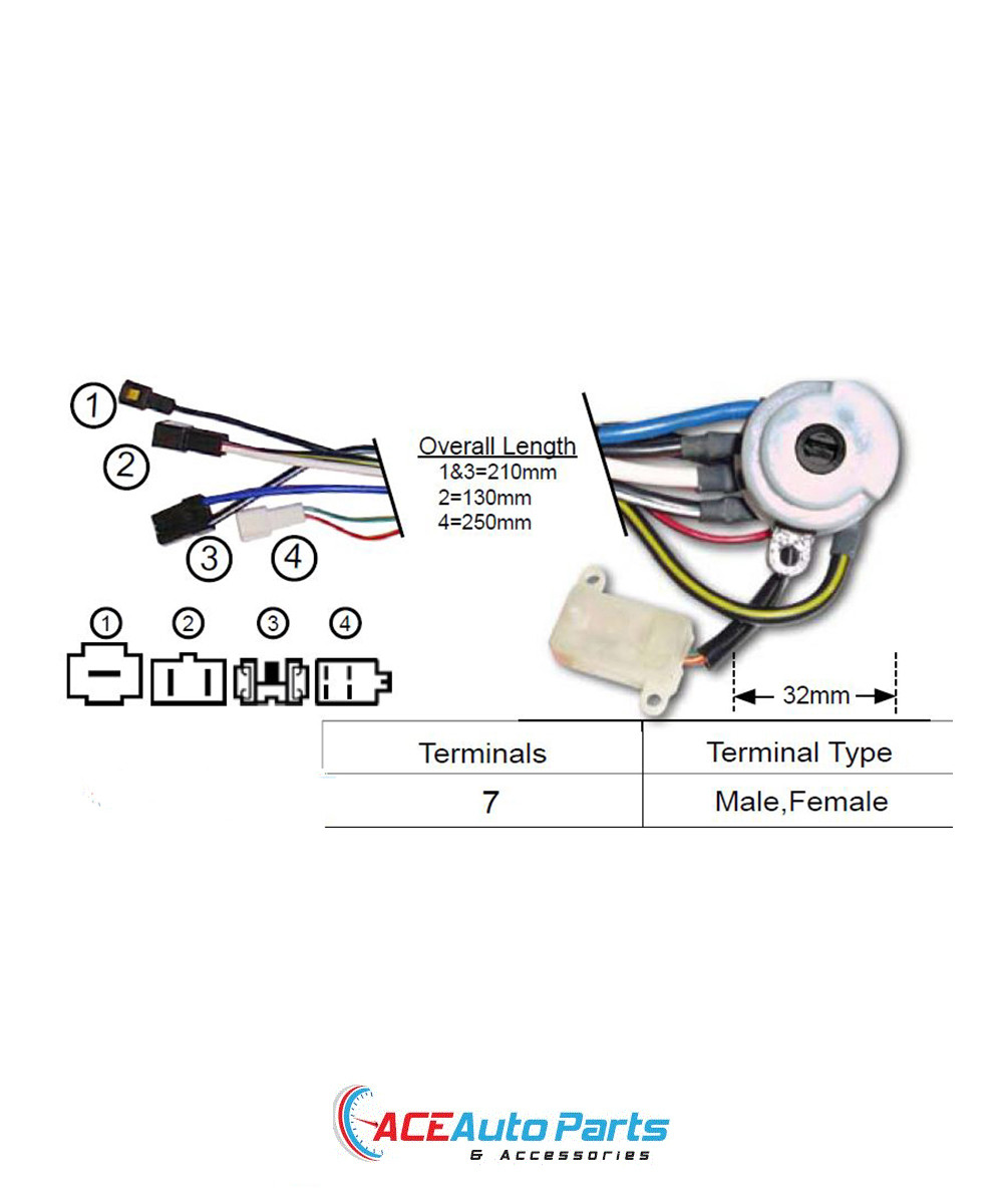 Ignition Switch for Mazda 323 10/1985 to 10/1987