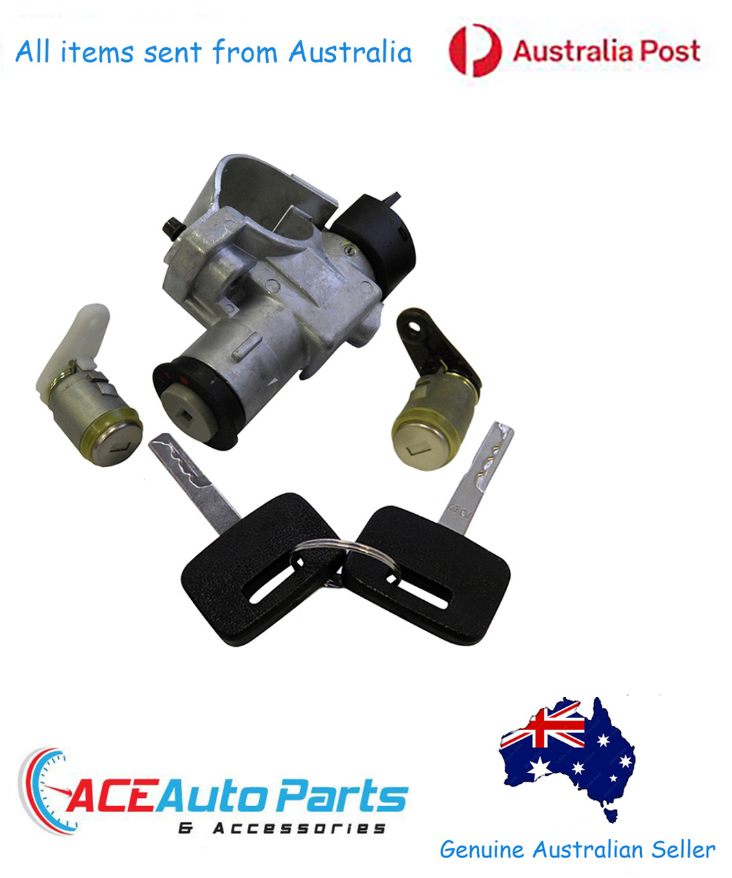 New Ignition Barrel Switch + Door Locks Set For Commodore VG + VP Ute