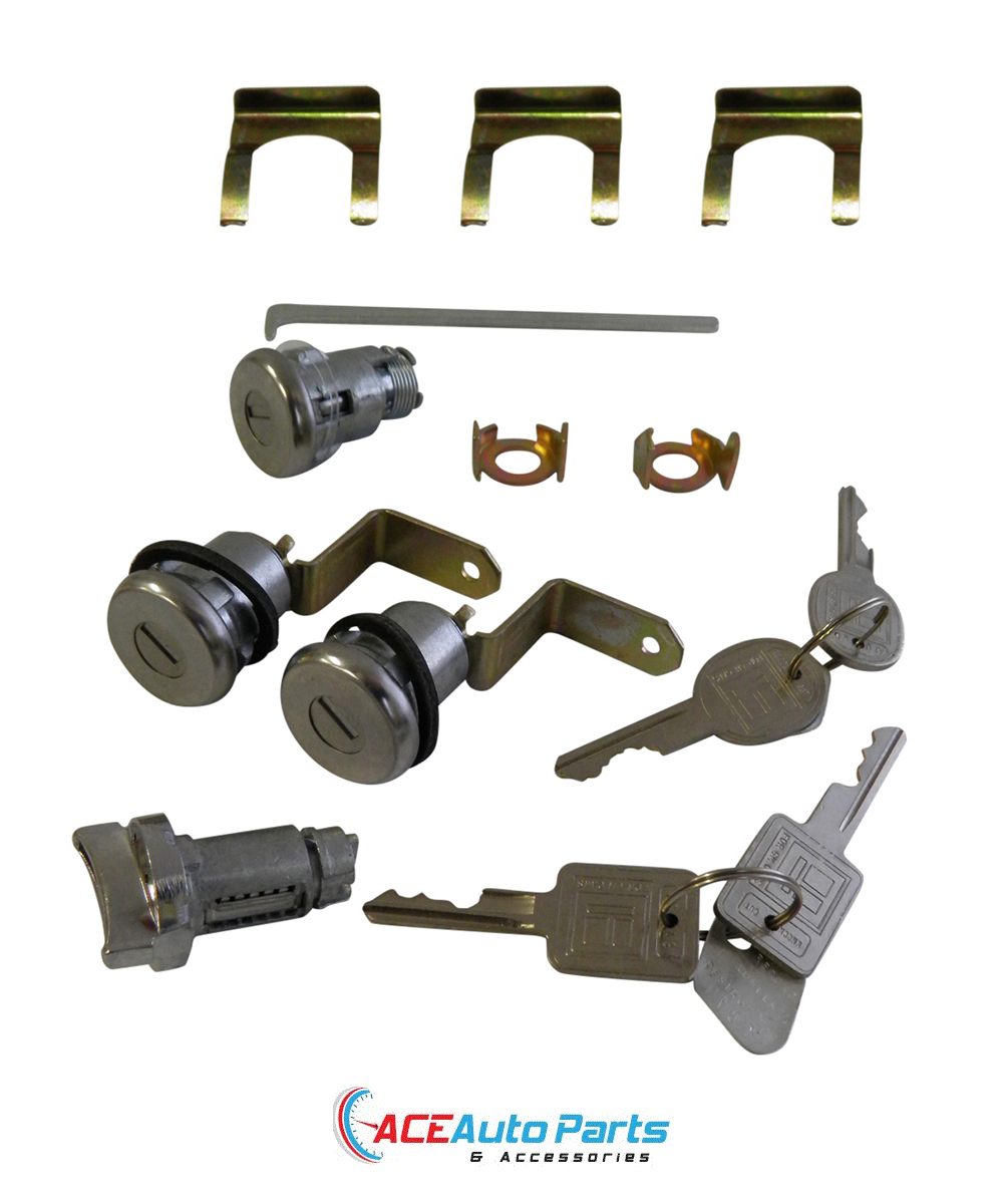Ignition Barrel + Door Locks + Boot Lock for Holden HK HT HG