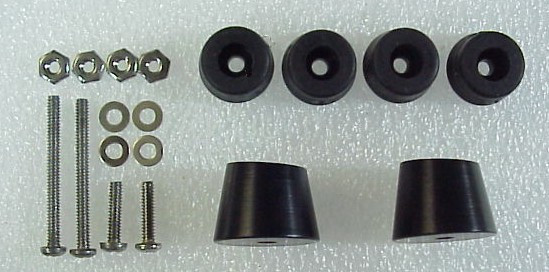 Heathkit Replacement Feet Set with Aluminum Tapered Extenders Set #1