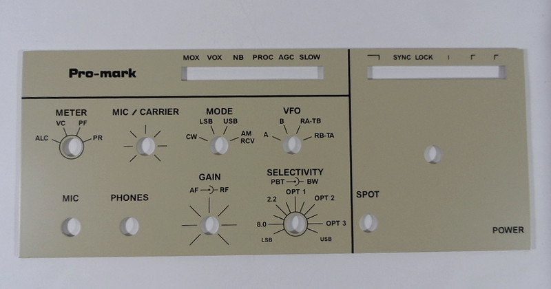 Rockwell Collins KWM-380 / HF-380 New Reproduction Front Panel Made by ...