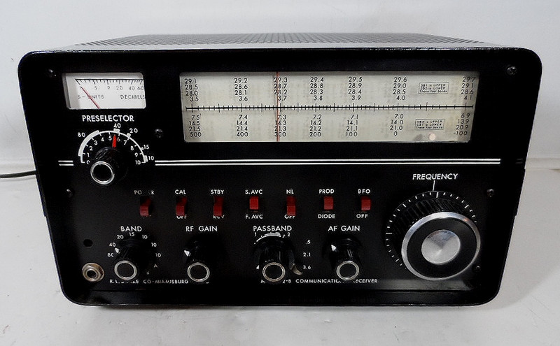 RL Drake 2-B, Communications & Amateur Receiver 3.5 to 30 mhZ, in Good ...