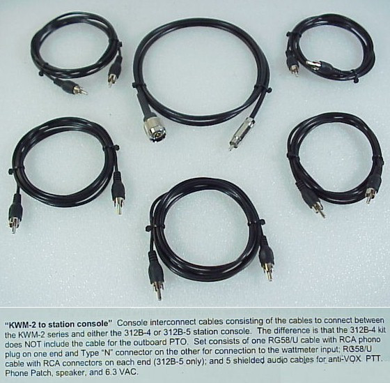 Collins Premium Cable Set for the S-Line & KWM-2 /2A to 312B-4 Console ...