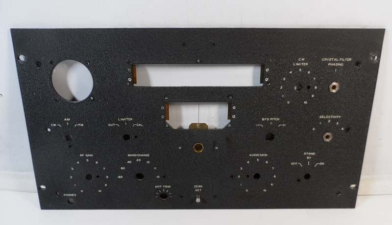 Collins 75A-2 Receiver Front Panel with Cursor Centering Mechanism ...