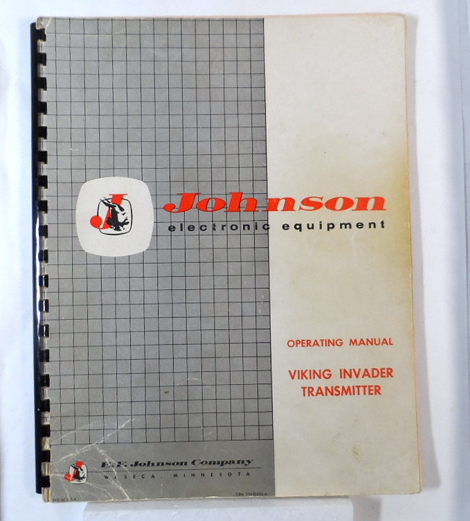 EF Johnson Viking Original Invader Operating Manual in Very Good ...