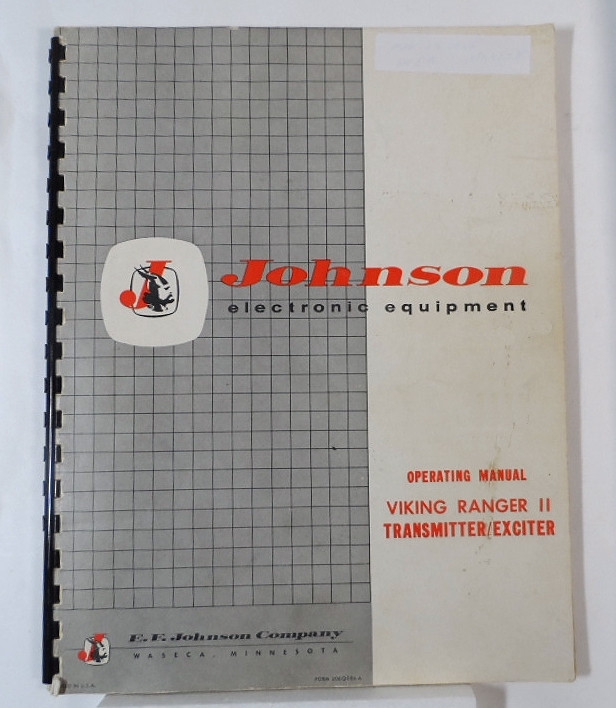 EF Johnson Viking Original Ranger II Operating Manual in Excellent ...